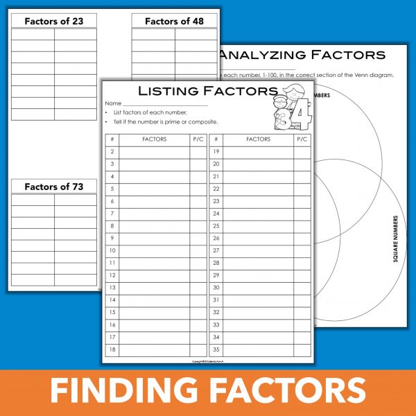 Teaching Factors with Amazing Activities