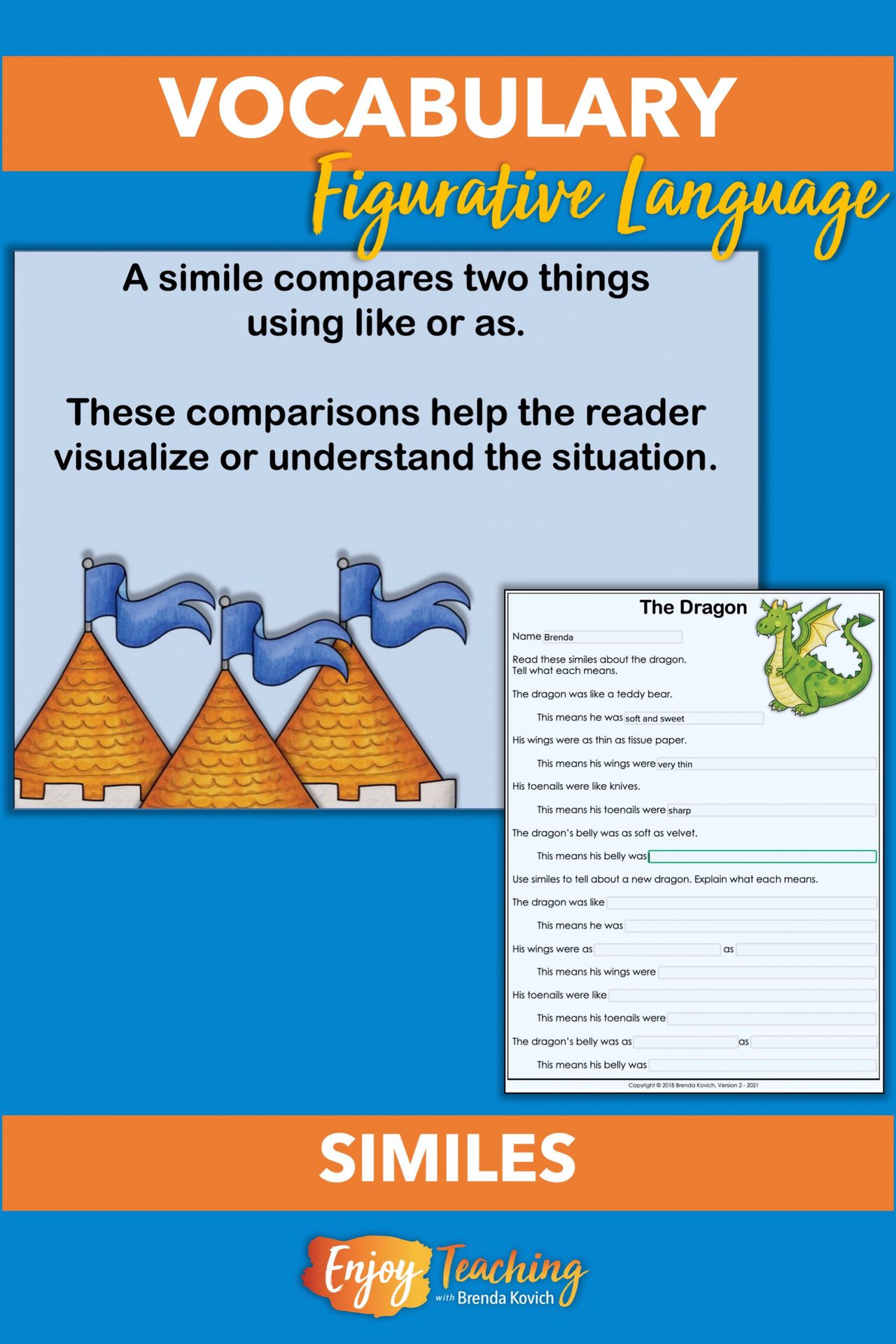 Teaching Figurative Language - Similes, Metaphors, Onomatopoeia