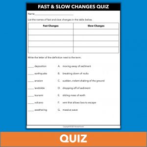 Teaching Fast and Slow Changes to Earth's Surface