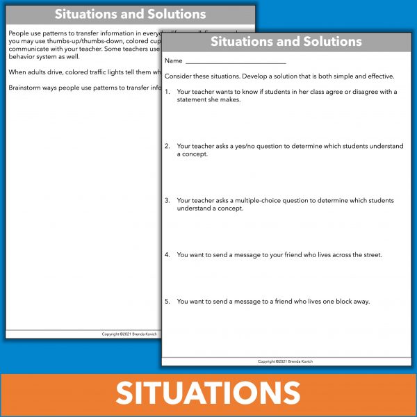 Patterns Transfer Information - 3 Easy Science Activities