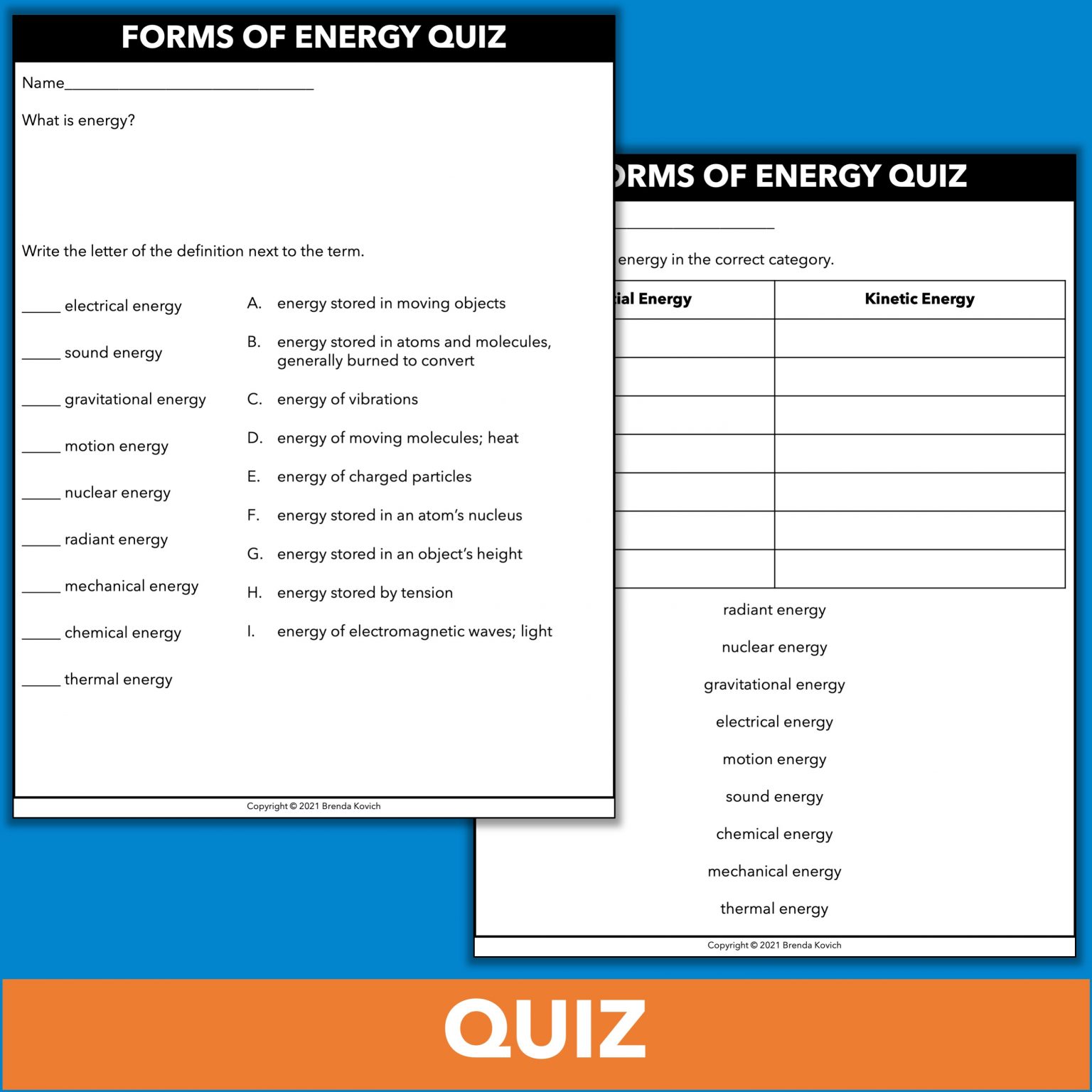 9 Forms of Energy and Examples for Kids