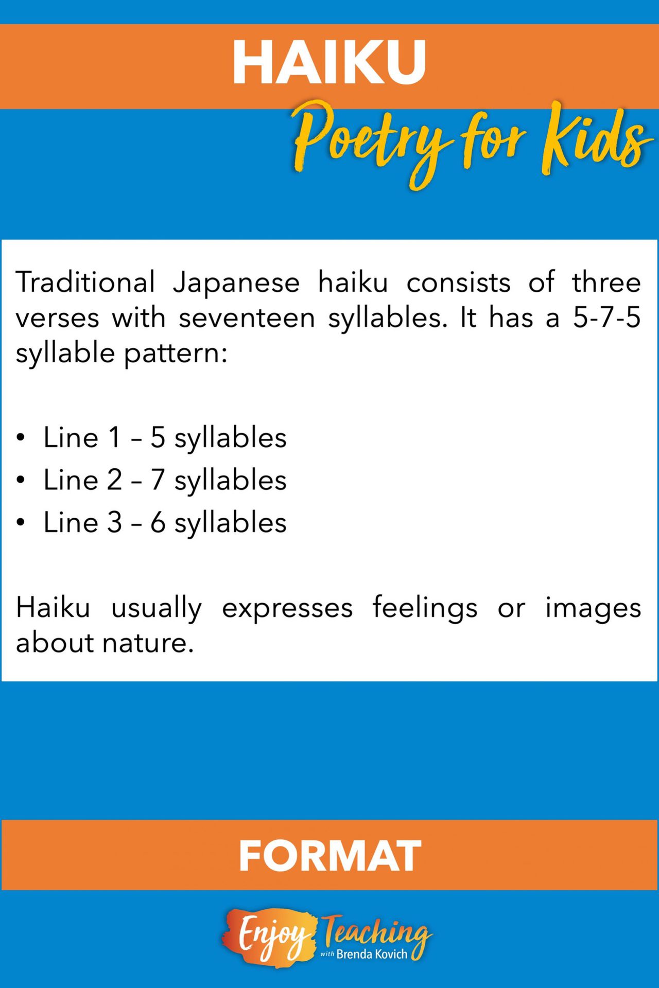 Teaching Haiku - Japanese Poetry for Kids