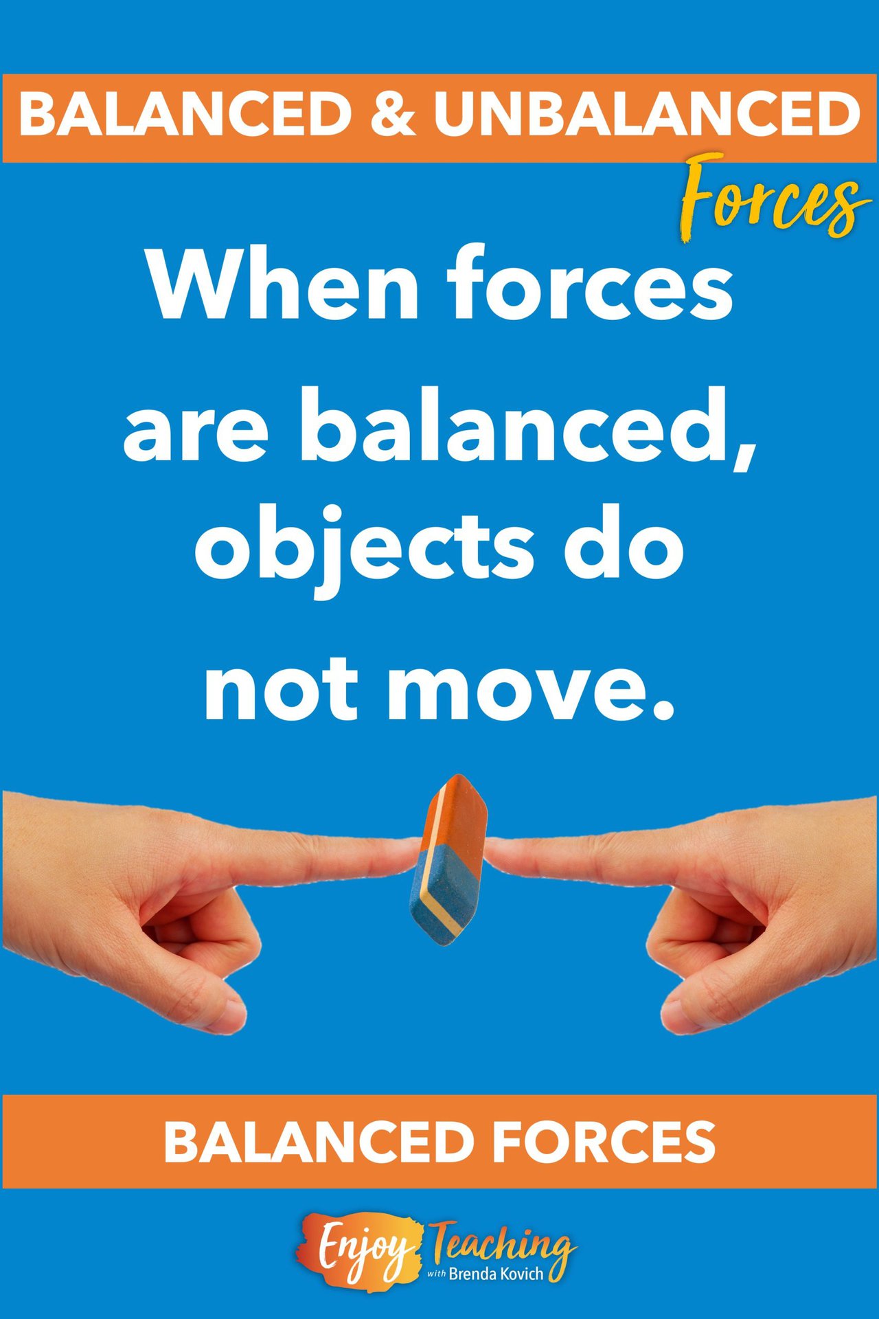 How to Teach Balanced and Unbalanced Forces Experiments